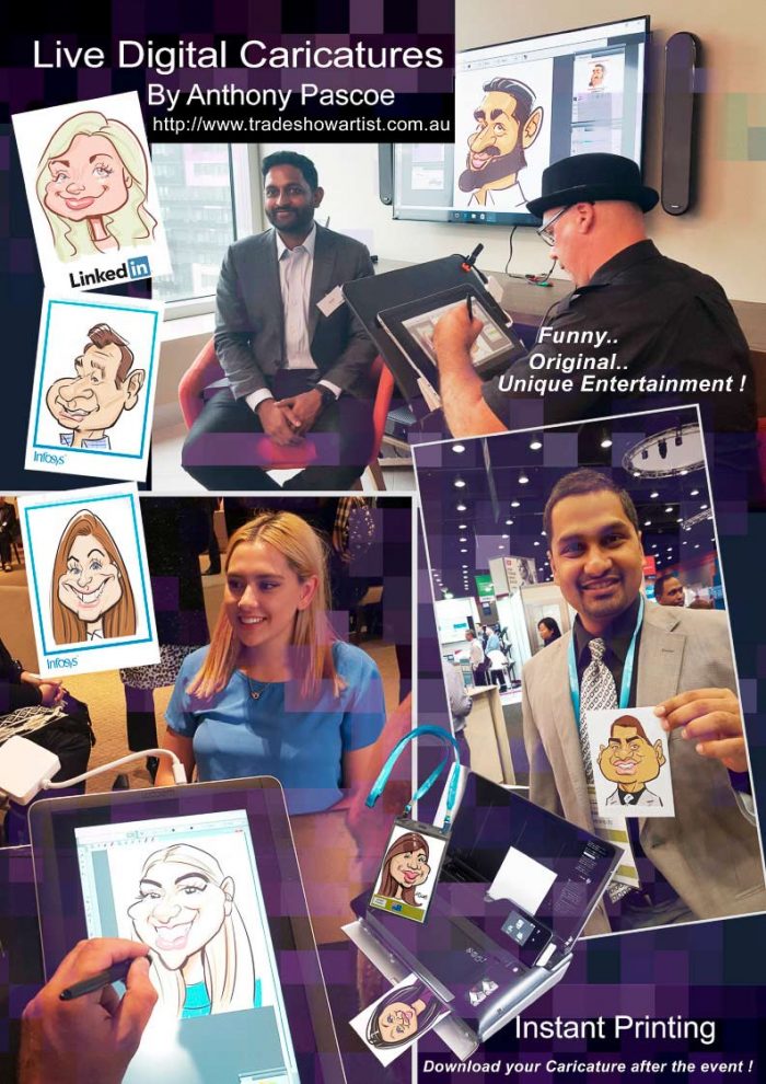 Live Digital Caricatures | Anthony Pascoe Illustrations